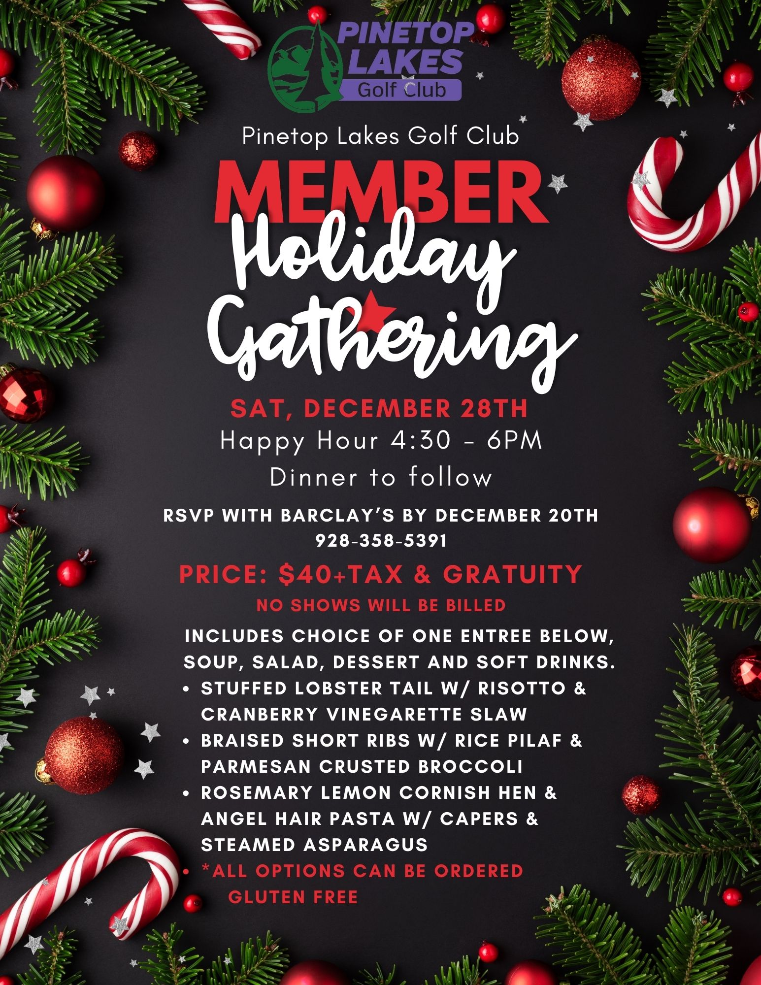 Member Holiday Gathering - Pinetop Lakes Golf and Country Club